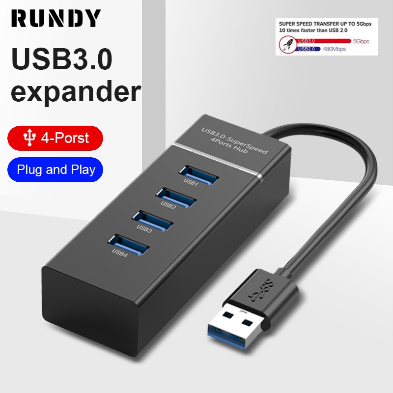 Jual RUNDY【COD】4port High Speed Power USB A To USB A, 0.15 Meter | Shopee Indonesia