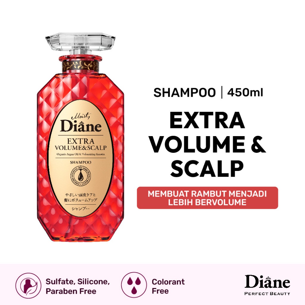 Jual Moist Diane Extra Volume & Scalp Shampoo 450ML (Made In Japan) | Shopee Indonesia