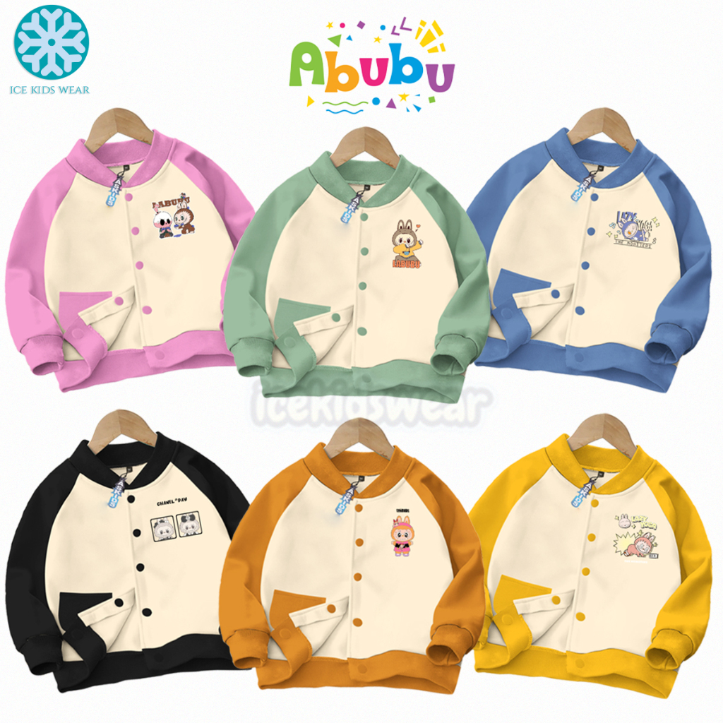 Jual Icekidswear Varsity Jacket Baseball Anak 1 - 8 Tahun Labubu ...