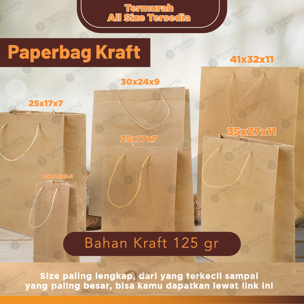 Jual Paper Bag Tali Polos Coklat | Paperbag Murah | Tas Kertas Kecil ...