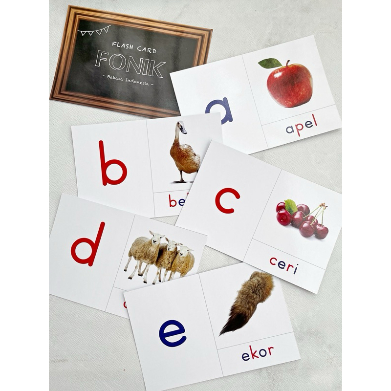 Jual LILOMILO Flashcard Fonik Montessori Big Size /Phonic Card ...