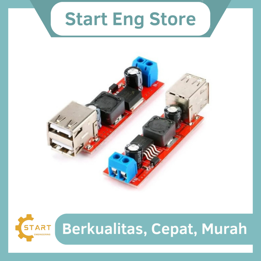 Jual USB Step Down DC 3A 2 Dual Port Power Supply Charger Module ...