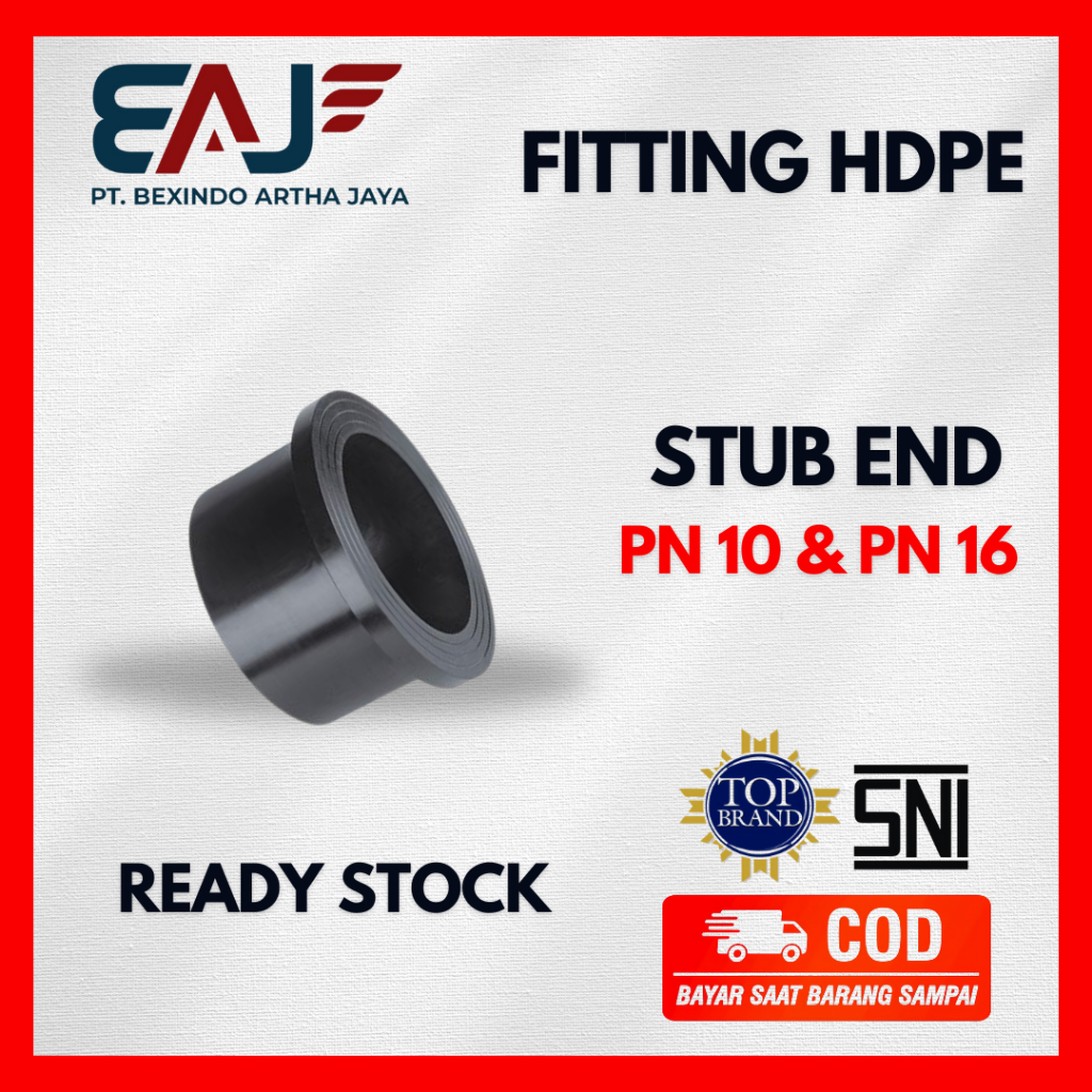Jual Stub End Hdpe Ukuran 3 Inch 90 mm PN 10 dan PN 16 | Stub End Fitting Pipa Hdpe ...