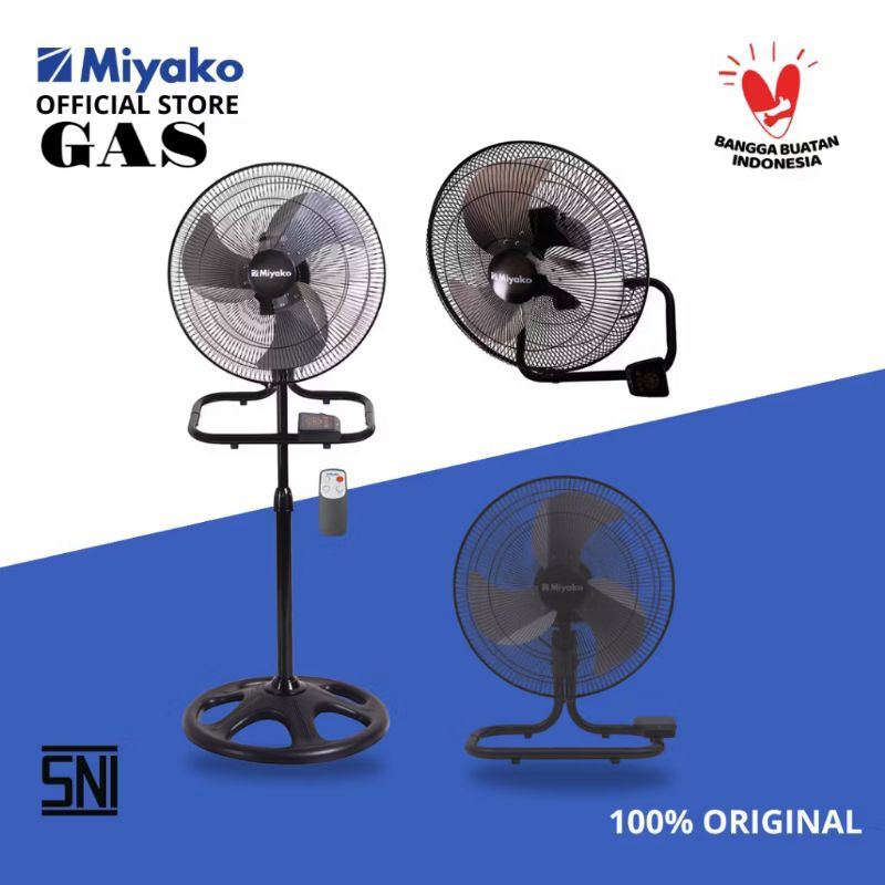 Jual Kipas angin Miyako industrial fan besi 18inchi 3in1 KST-18RC/Stand ...