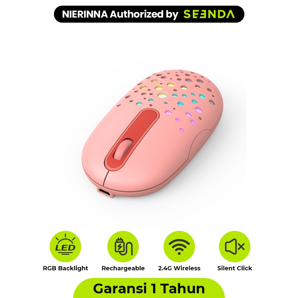 Jual Jelly Comb IWG-DDS01 Mouse Wireless Silent Click Rechargeable ...