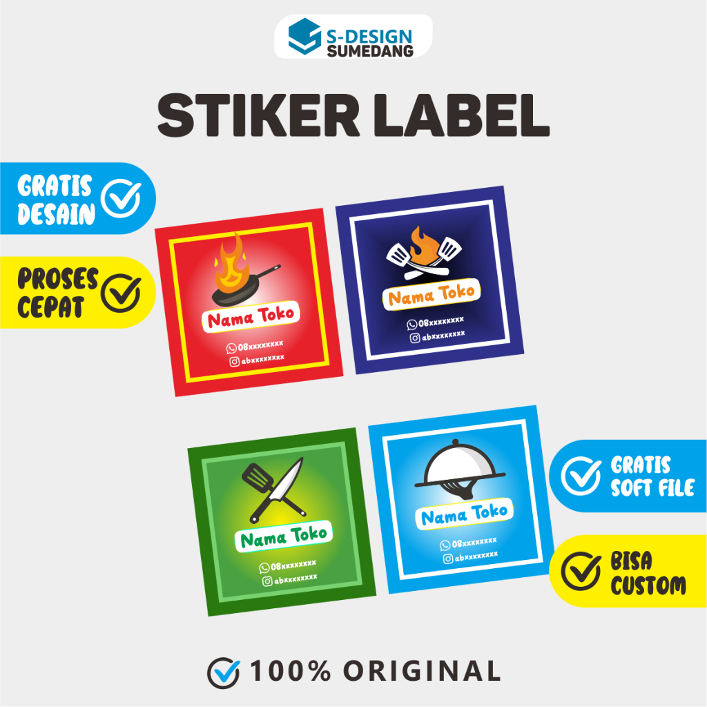 Jual LABEL / KOTAK / STIKER / STICKER / STIKER LABEL / STICKER LABEL ...