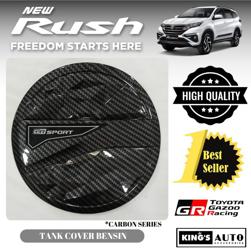 Jual Tank Cover Tutup Tangki Bensin Rush 2018 - 2024 Carbon Glossy GR ...