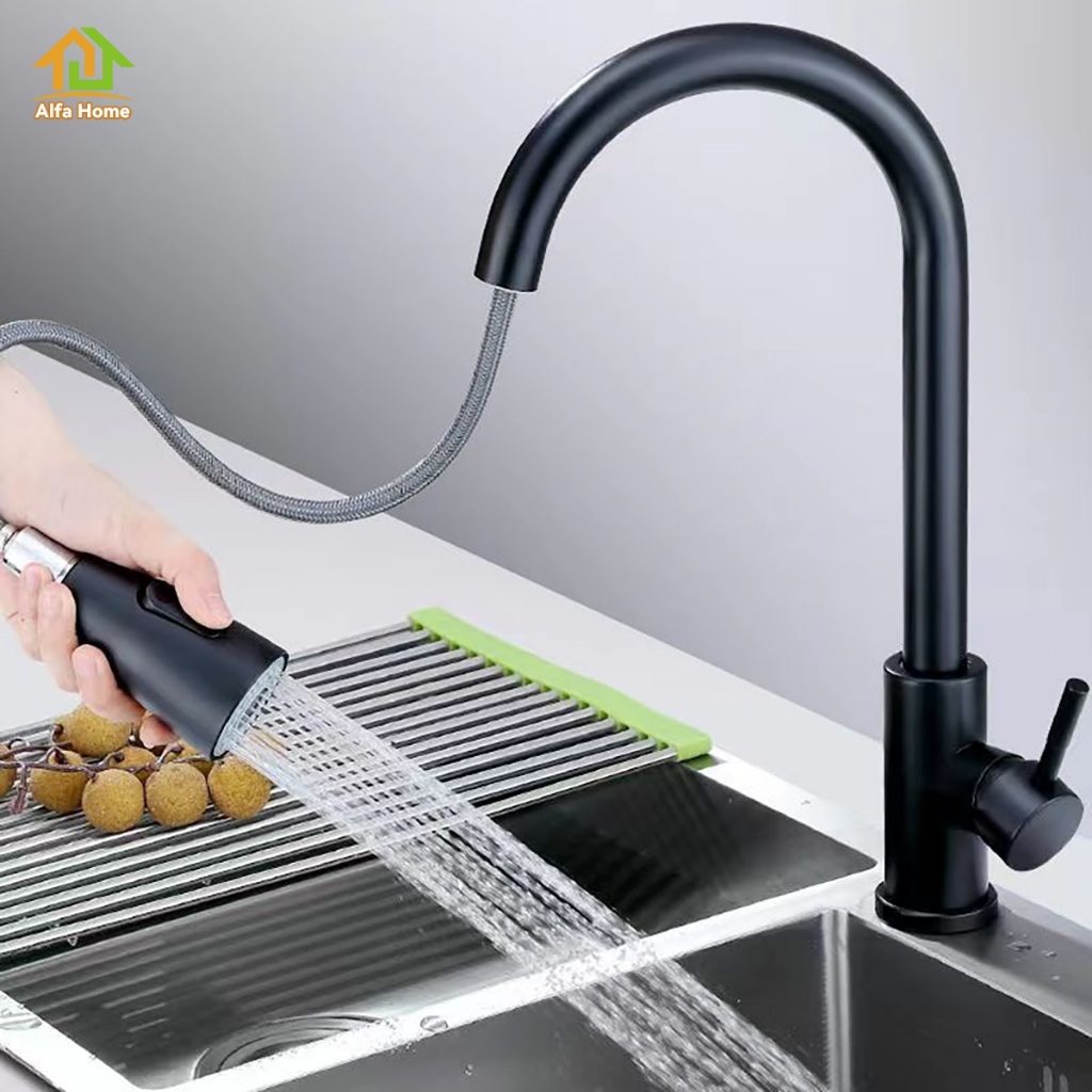 Jual SUS304 Kran Sink Tarik Keran Cuci Piring Fleksibel Stainless ...