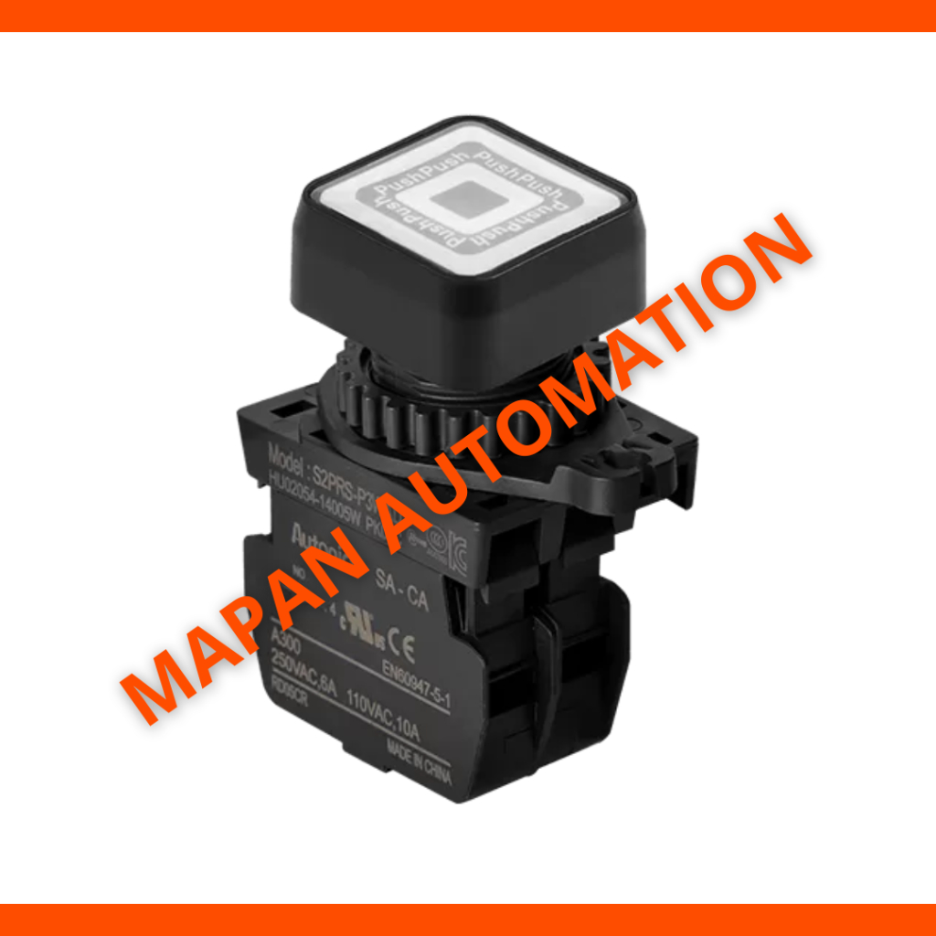 Jual S2PRS-P3WAD AUTONICS PUSH BUTTON LAMP KOTAK 22MM 24VDC PUTIH ...
