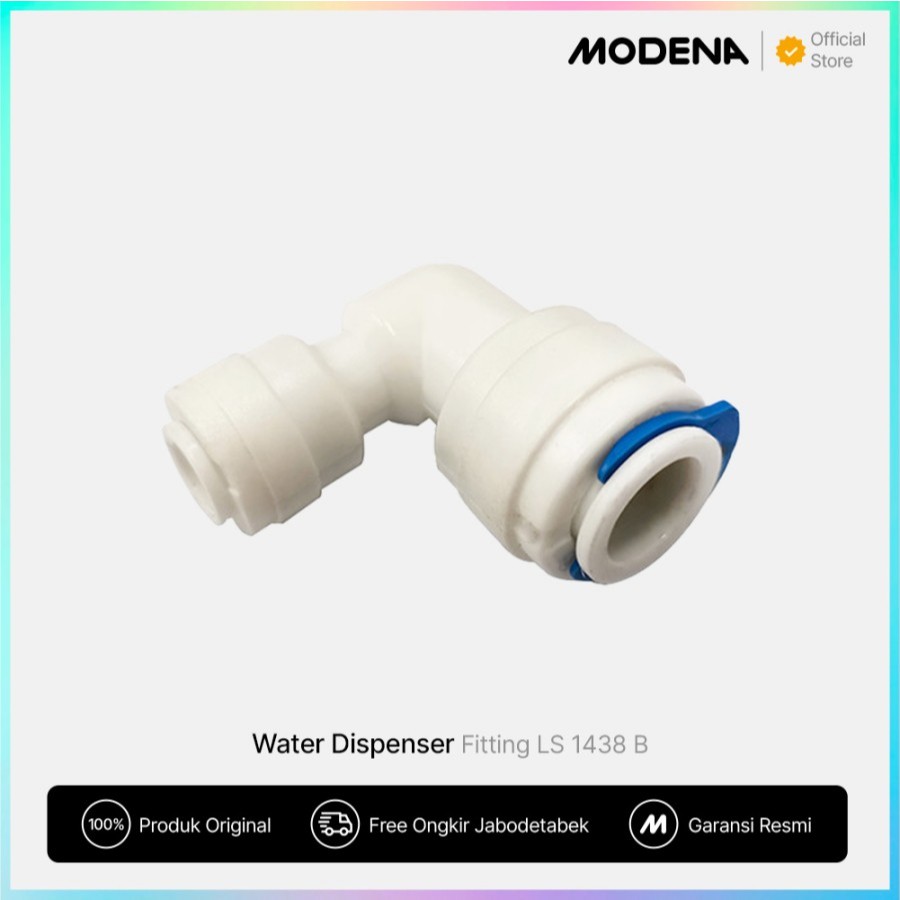 Jual MODENA GENUINE PARTS Fitting L 1/4-3/8 inch for Dispenser | Shopee ...