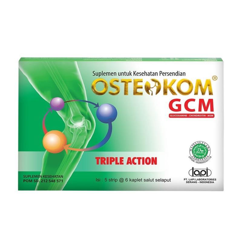 Jual Osteokom GCM Strip 6 Tablet - Vitamin Kesehatan Sendi | Shopee ...