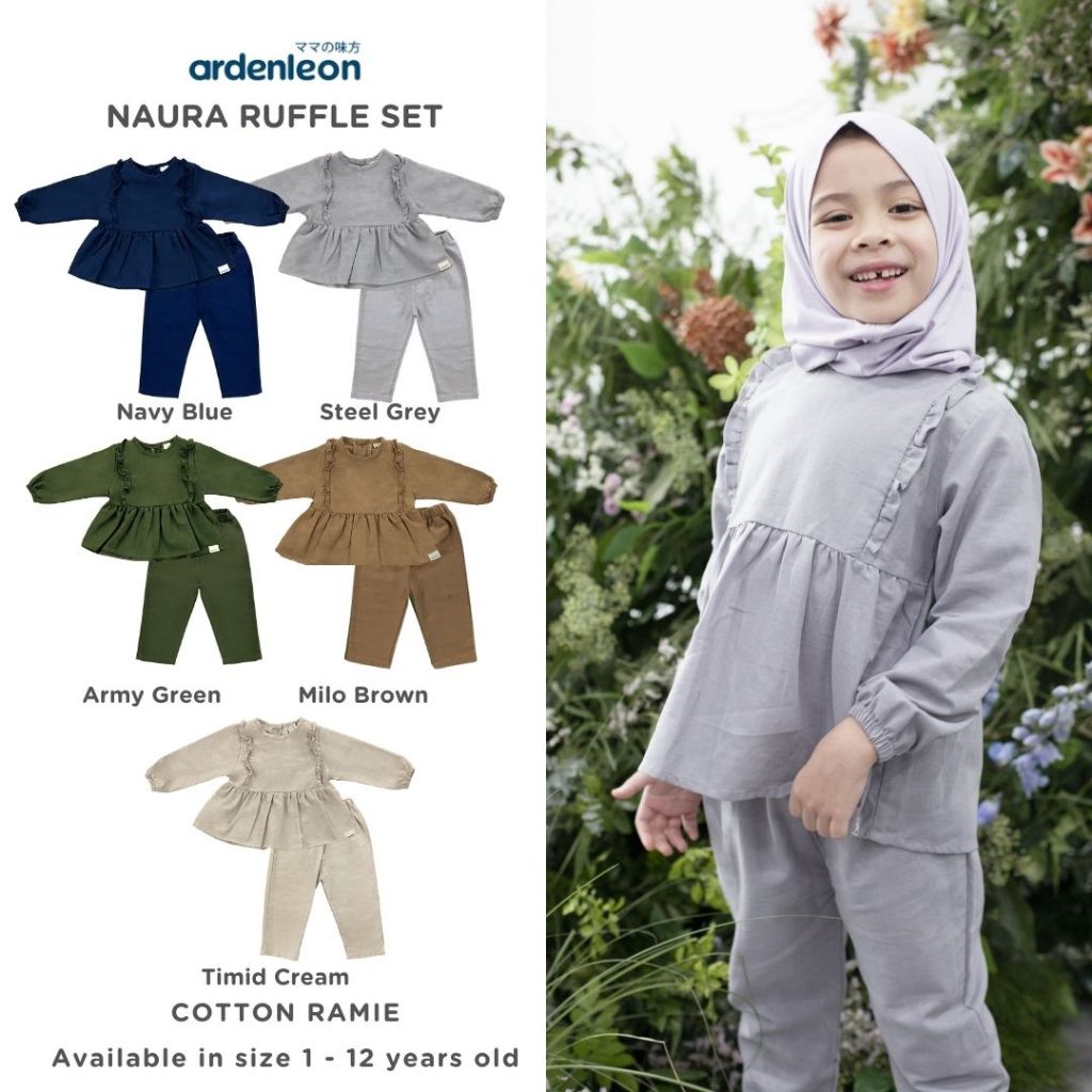 Jual ARDENLEON RAYA Setelan Anak Perempuan Naura Ruffle Set 1.0 ...