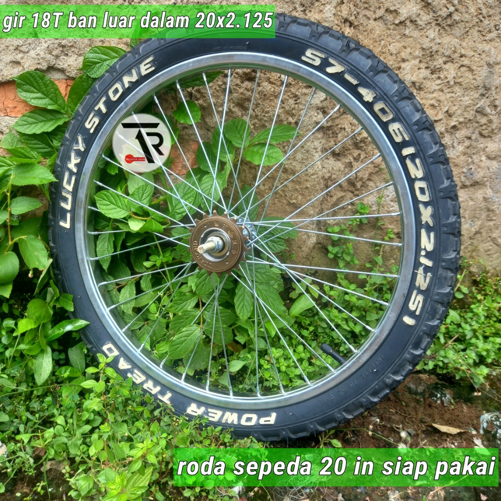 Jual roda sepeda BMX 20x2.125 lucky stone sudah di pasang Jual roda sepeda BMX 20x2.125 lucky stone sudah di pasang