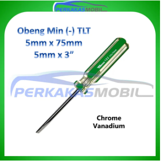 Jual Obeng Minus atau Obeng Min TLT 5mm x 75mm 3 inchi Gagang Kristal ...