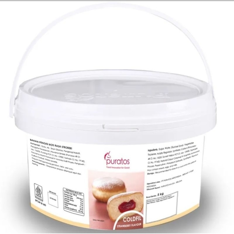 Jual PURATOS COLDFIL STRAWBERRY 5KG | Shopee Indonesia