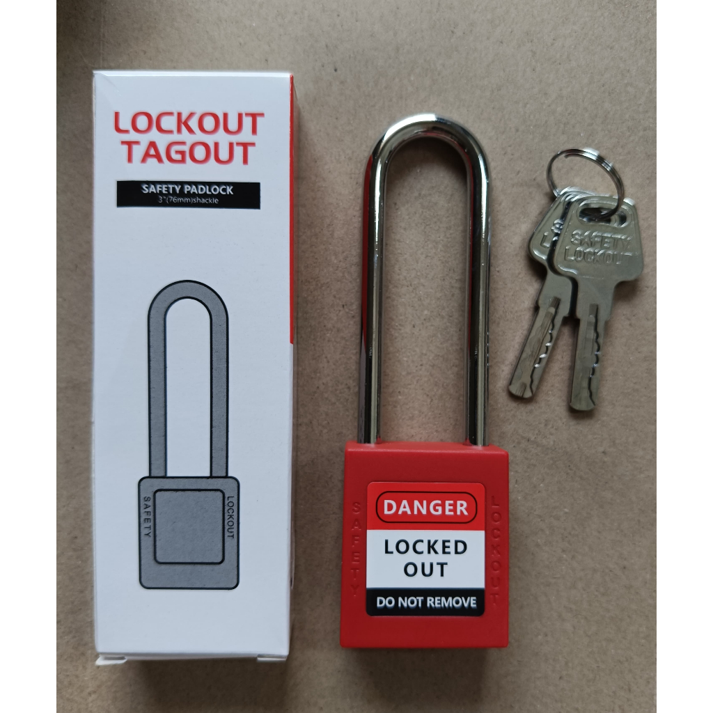 Jual LOTO 78MM Padlock Gembok Safety Equipment Leher Panjang Tahan ...