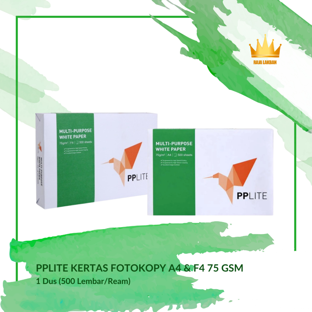 Jual Kertas HVS Fotokopi Fotocopy PPLite A4 & PPLite F4/ 75 Gsm/ 500 ...