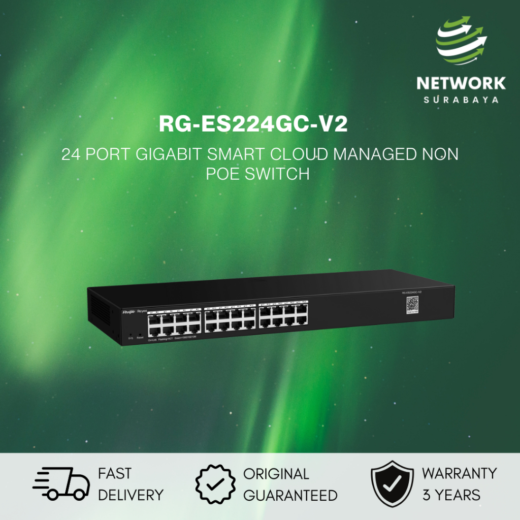 Jual RUIJIE REYEE 24-Port RG-ES224GC V2 Gigabit Cloud Manage Switch ...