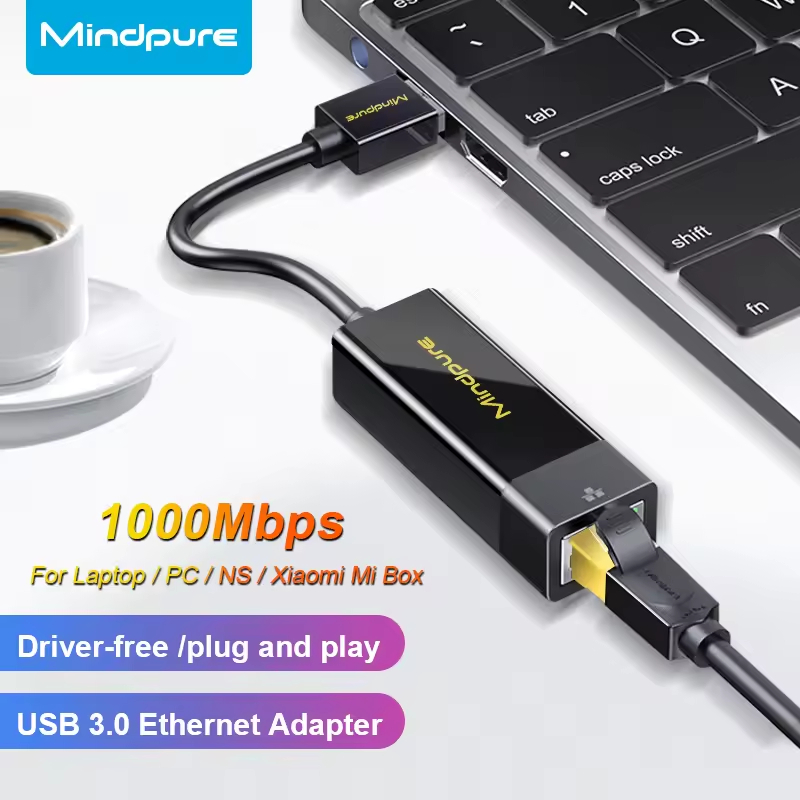 Jual Konverter USB to Lan Mindpure UR003 | UR004 100Mbps / 1000Mbps ...