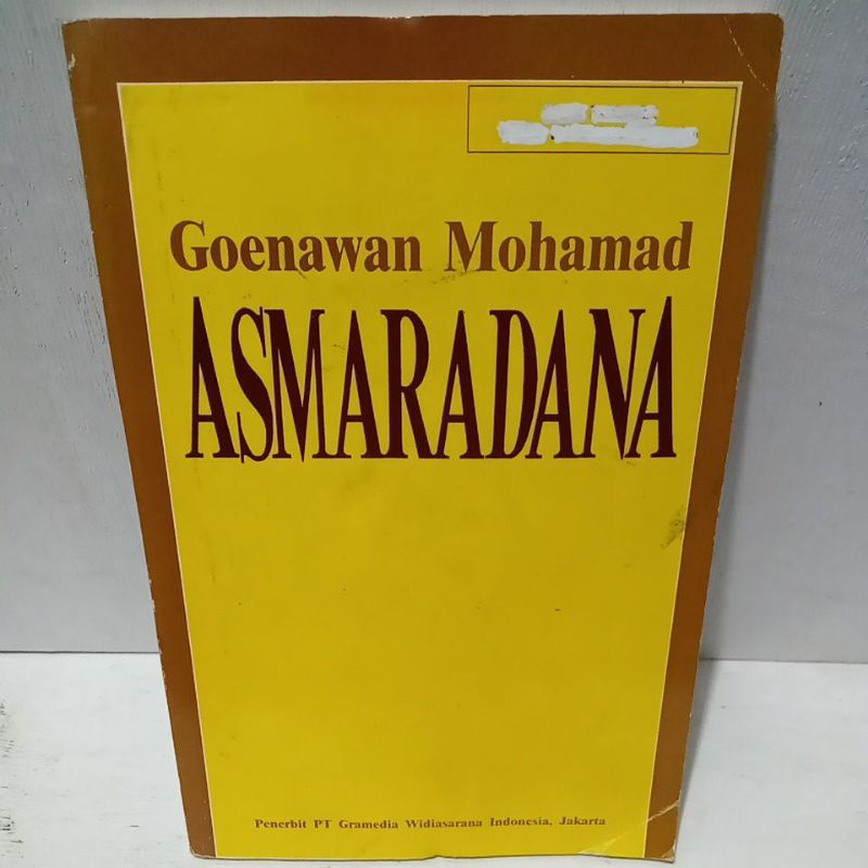 Jual Buku Original ASMARADANA - GOENAWAN MOHAMAD | Shopee Indonesia