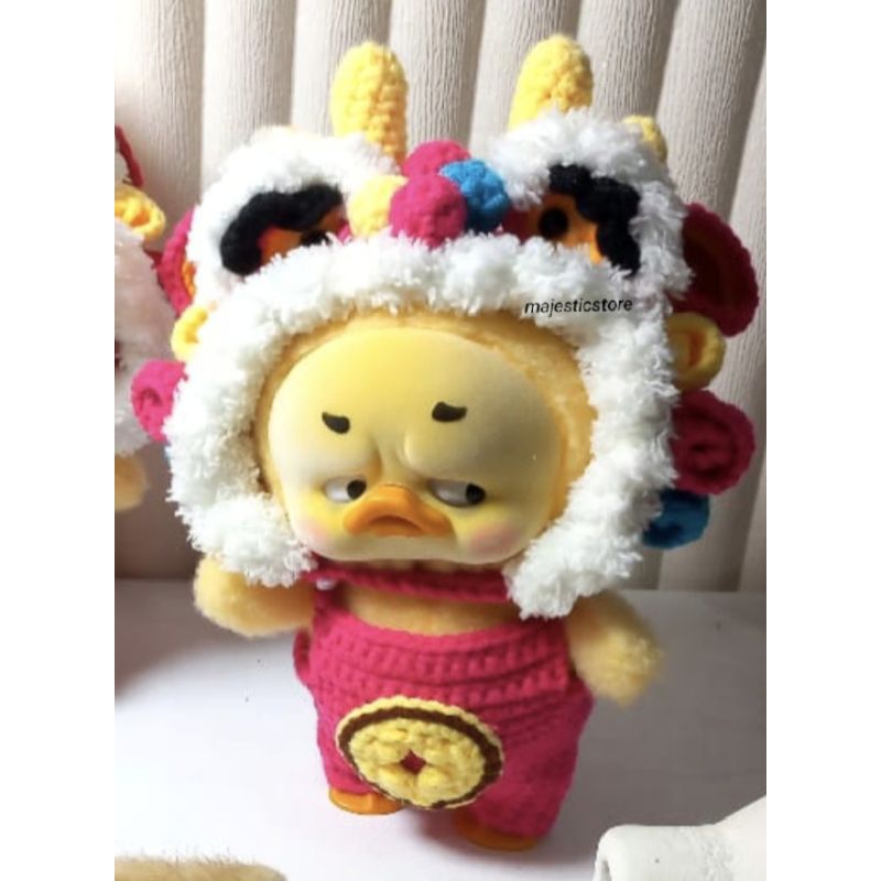 Jual Baju Boneka Labubu Kostum Upset Duck Costume Rajut Barongsai Lucu ...