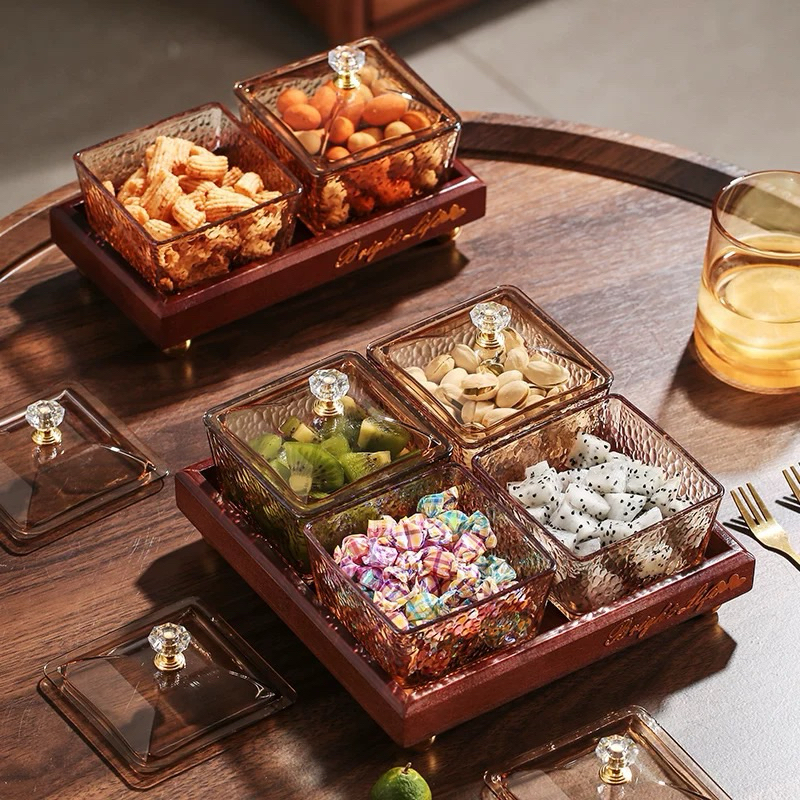 Jual Tempat snack Kaca plus tatakan / Kotak snack | Shopee Indonesia