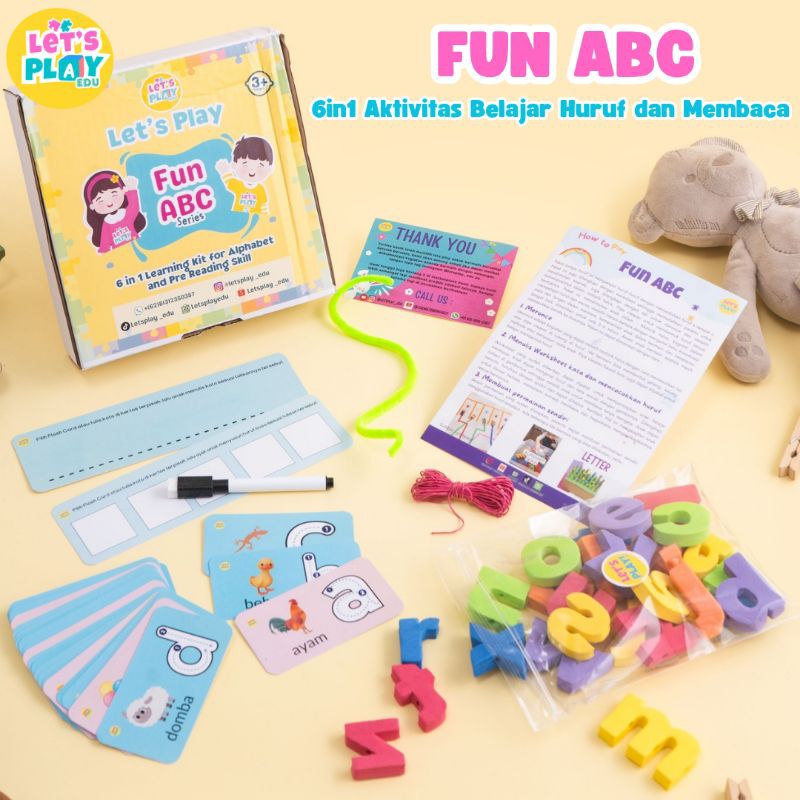 Jual LETS PLAY Fun ABC belajar huruf alfabet abjad belajar membaca ...