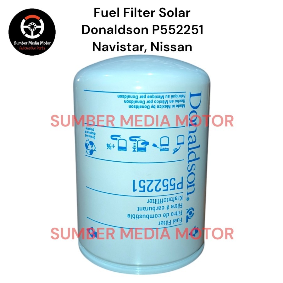 Jual Donaldson Fuel Filter Solar P552251, FC-1810 Navistar, Nissan ...