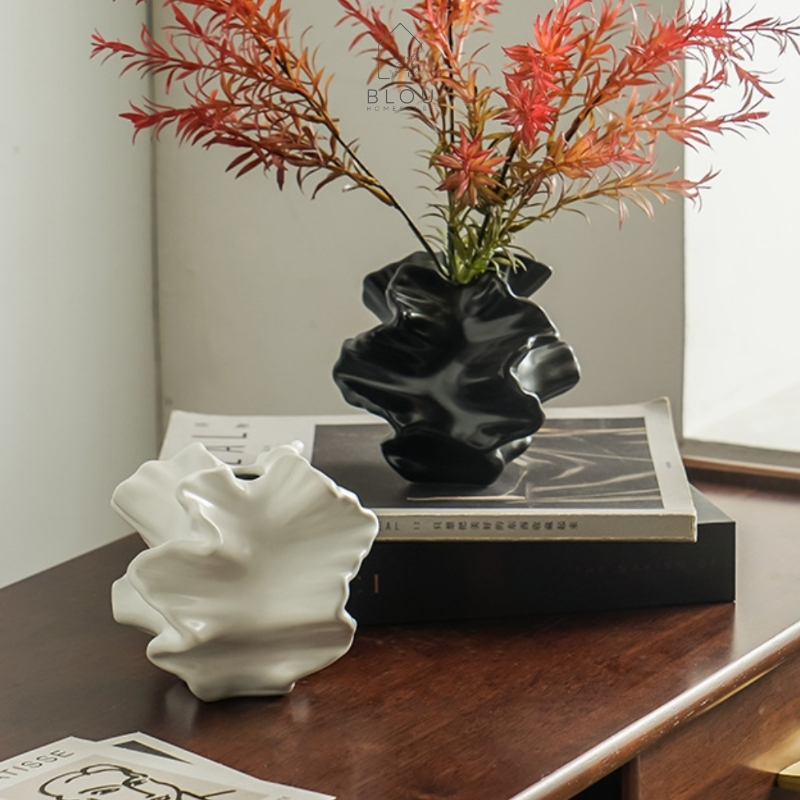 Jual Blou Vas Bunga Dekorasi modern wabi sabi vase keramik ceramic ...