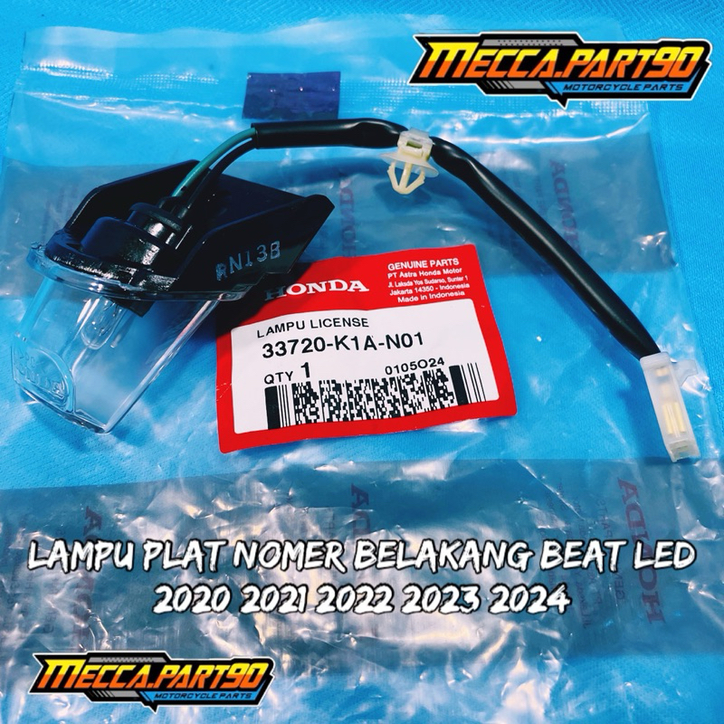 Jual fitting Lampu Plat Nomer Belakang BeAT Led Beat street 2020 2021 ...