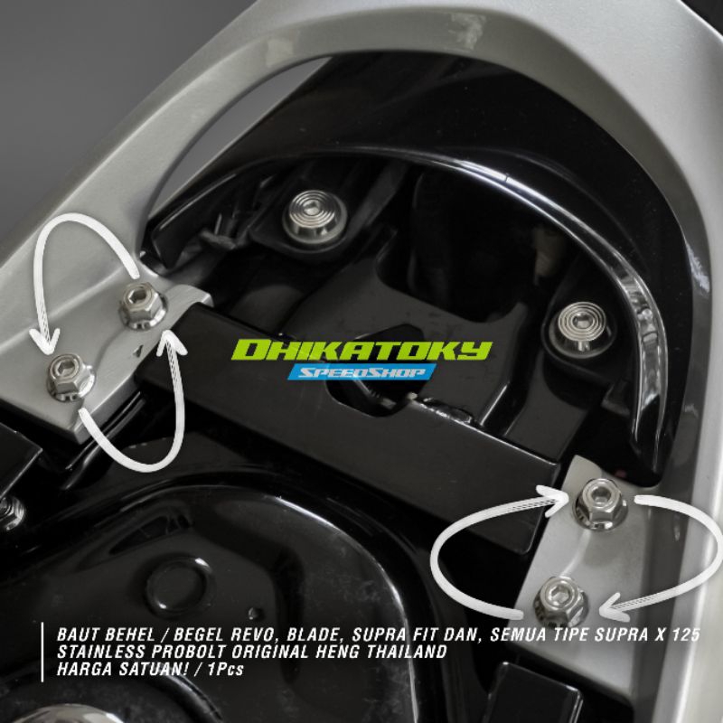 Jual Baut Stainless behel begel Wave, Revo 100 / Fit / Absolute, Supra ...
