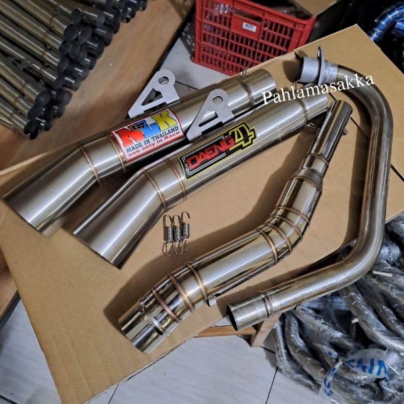 Jual 1set Daeng sai4 open spec tube pipe Rusi_TC125 150skygo bajaj ...
