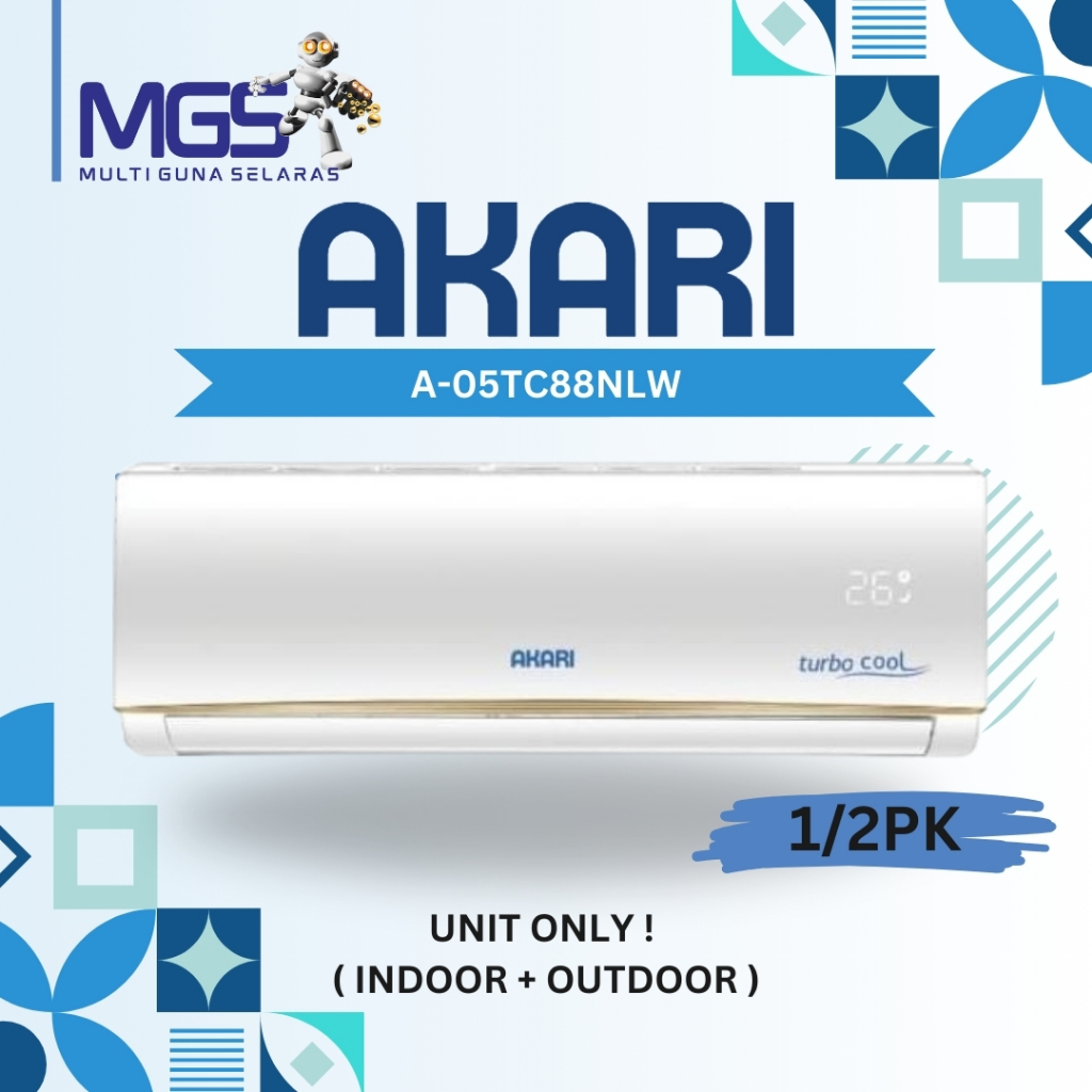 Jual AC Akari 1/2 PK R32 A05TC88NLW / 05 TC88 NLW | Shopee Indonesia