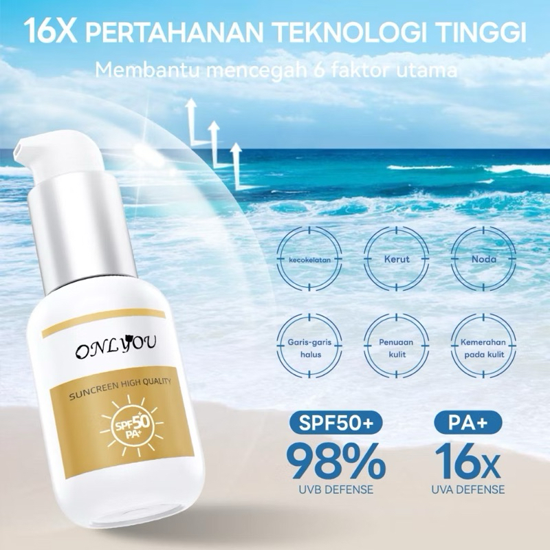 Jual Onlyou Sunscreen High Quality Spf 50+ Pa+ 50ml Only You Sun ...