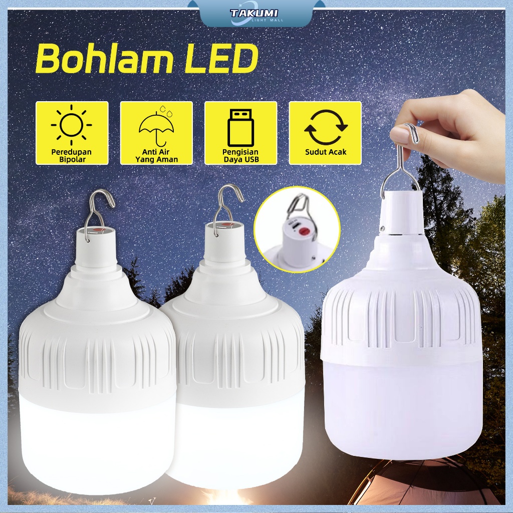 Jual 20W-200W Lampu Emergency LED USB / Lamp Magic Jumbo Tetap Nyala ...