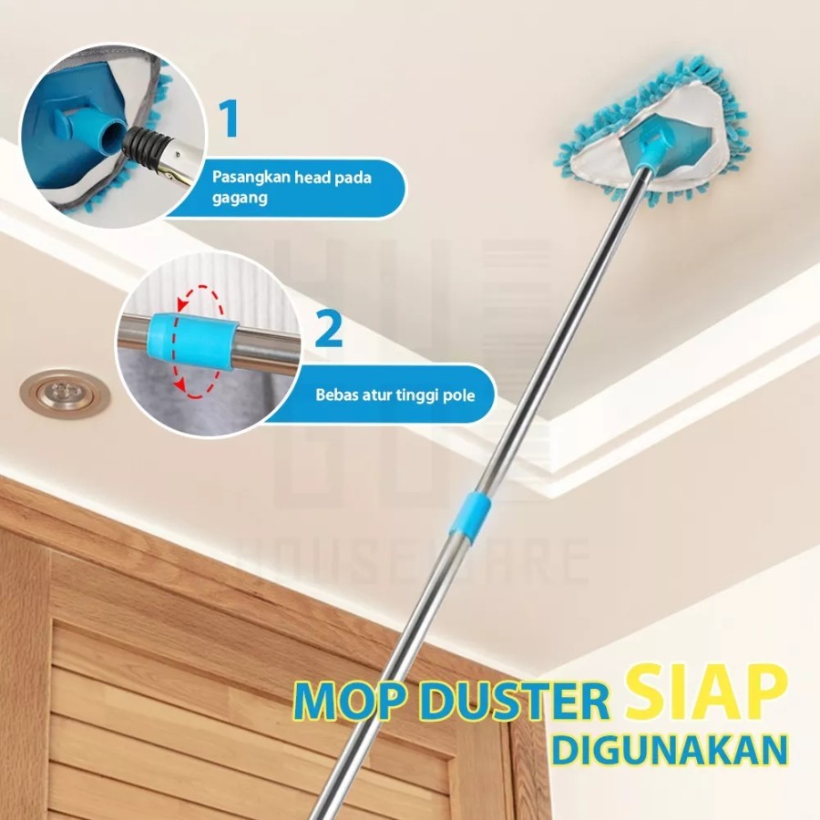 Jual Alat Sapu Pel Lantai Cendol Microfiber Magic Mop Fiber Clean ...