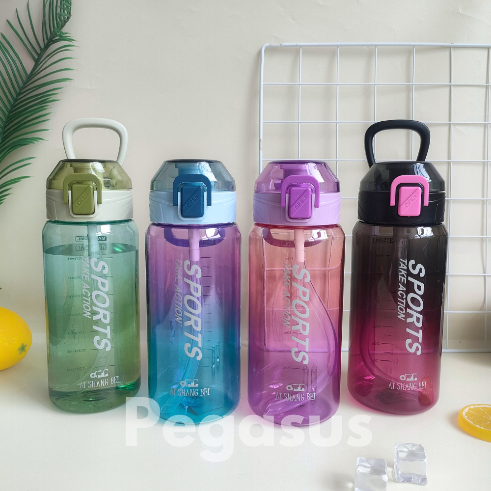 Jual S9199 Botol Sport Gradasi Transparant 750ml / Botol Air Minum ...