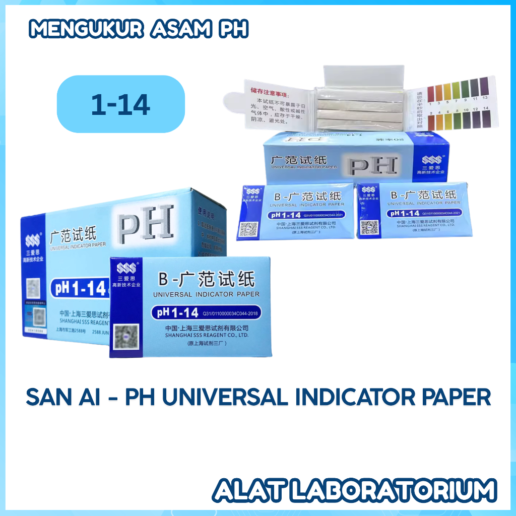 Jual KERTAS INDIKATOR / UNIVERSAL INDICATOR PAPER / PH PAPER / KERTAS ...
