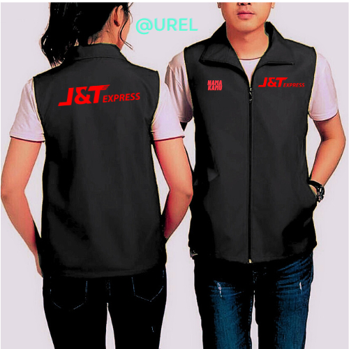 Jual BISA CUSTOM!!! Rompi Kasual Zipper Logo JNT Express Original Rompi ...