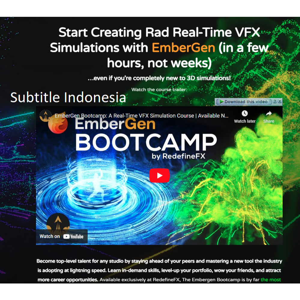 Jual Course EmberGen Bootcamp - Real-Time VFX Simulation | Shopee Indonesia