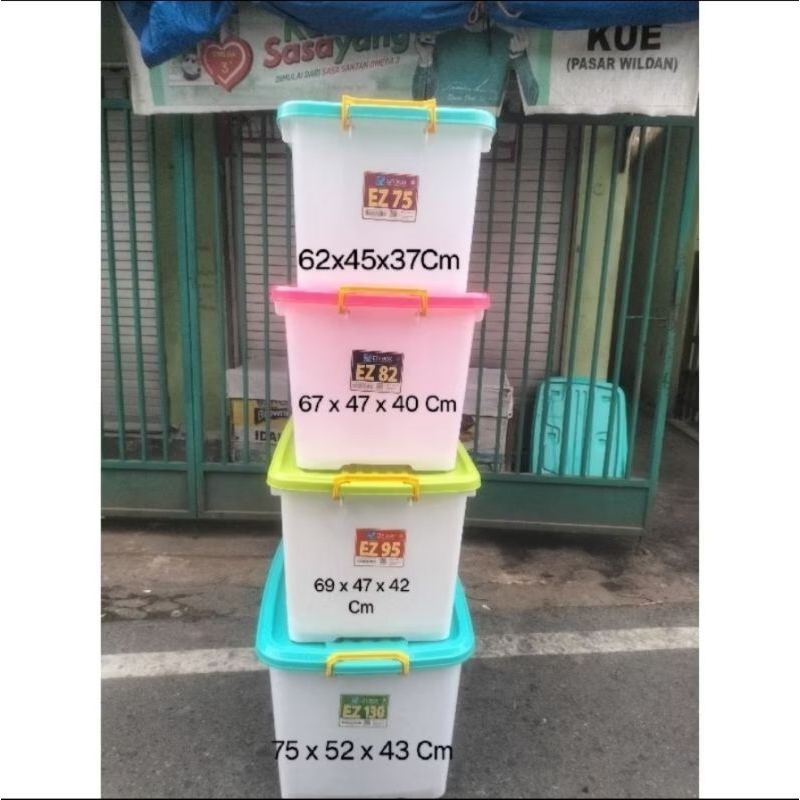 Jual Box container,ezy box, box pakai roda, khusus instan | Shopee ...