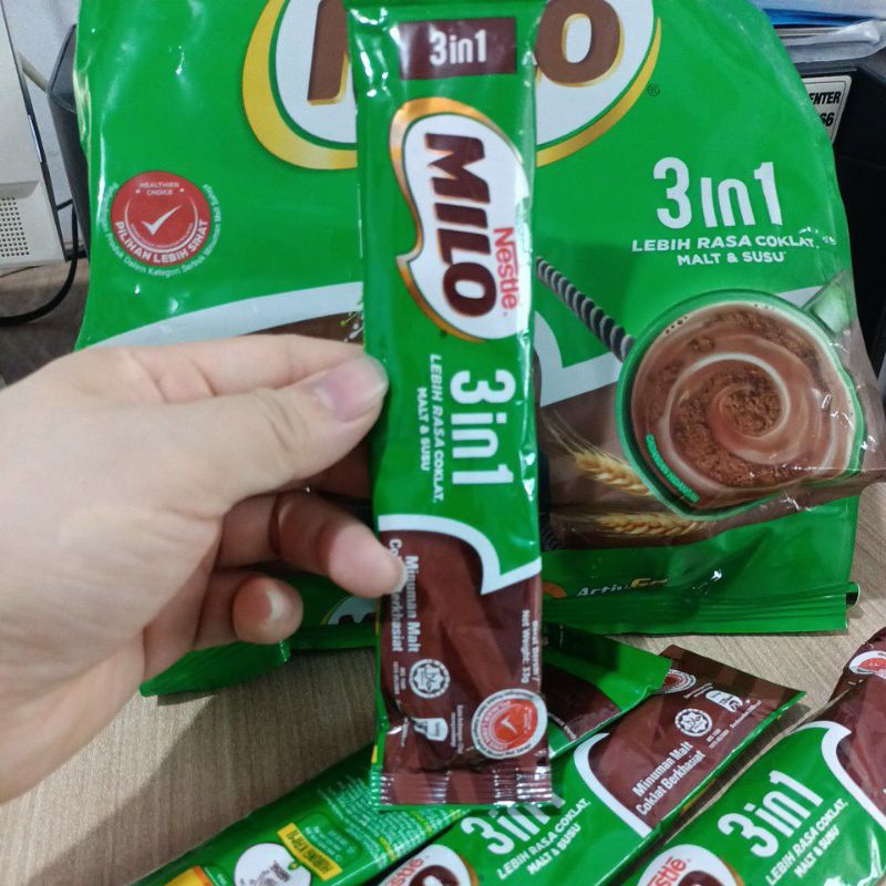Jual Milo Minuman Malt Coklat Berkhasiat 3in1 Stik Ecer Sachet | Shopee ...