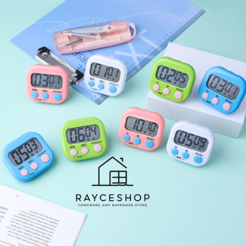 Jual Digital Kitchen Timer Alat Pengatur Waktu Masak Stopwatch Alarm ...