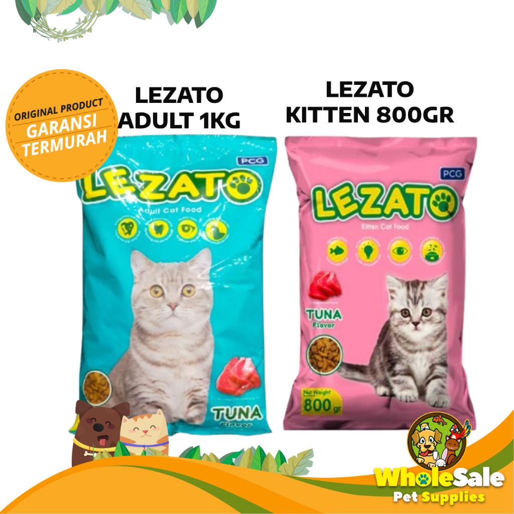 Jual LEZATO MAKANAN KUCING YUMMY/ CAT DRY FOOD LEZATO KITTEN 800GR ...
