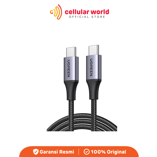 Jual Ugreen Kabel Data C To C 60W Nylon 1M [Garansi Resmi] | Shopee ...