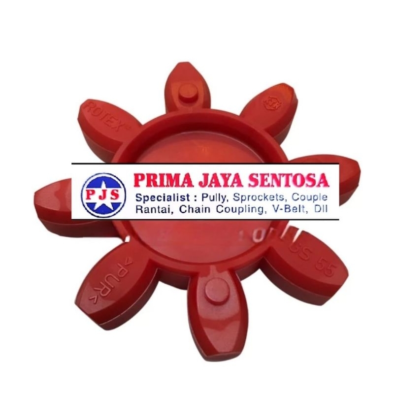 Jual RUBBER COUPLING ROTEX GS 55 ( KARET KOPLING ROTEX ) GS55 KTR ...