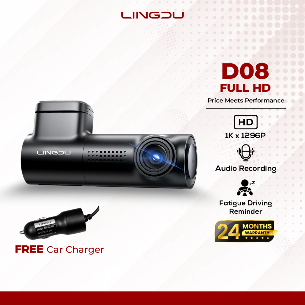 Jual Lingdu Dashcam D08 - 1296P | Shopee Indonesia