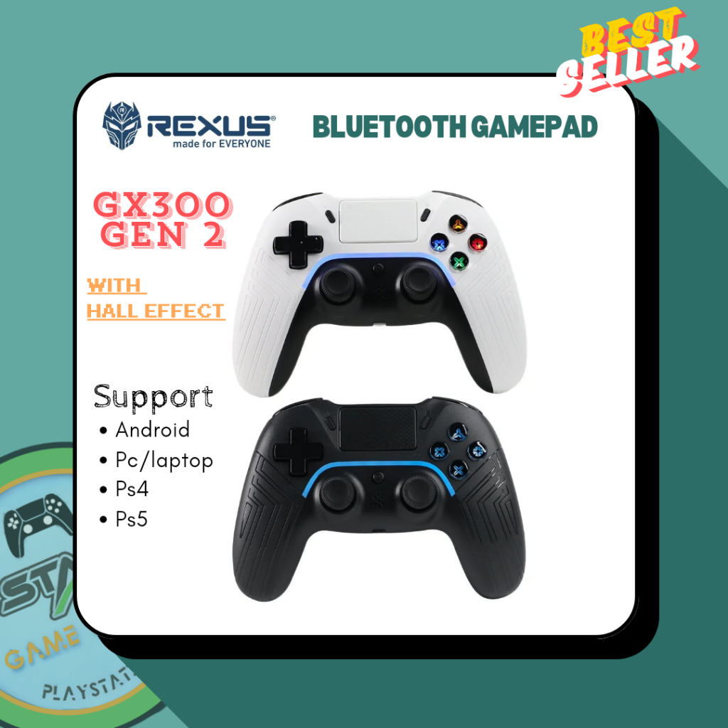 Jual Gamepad Rexus GX300 GX-300 V2 Bluetooth Wireless | Joystick ...