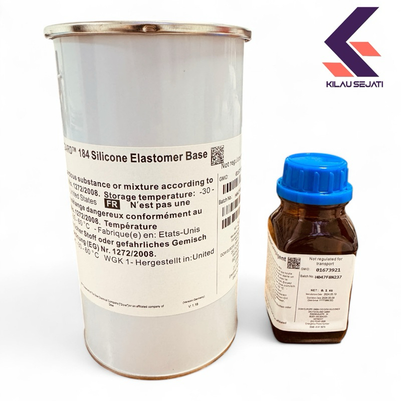 Jual Sylgard 184 Clear Silicone Encapsulant / PDMS Elastomer 100 gram ...