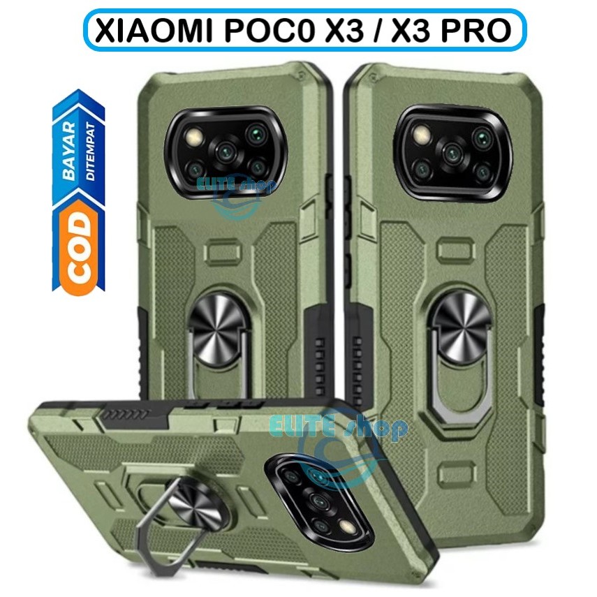 Jual Case Untuk XIAOMI POCO X3 NFC / POCO X3 PRO Casing Hard Case Ring ...